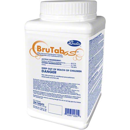 161021-8N BruTab 6S Effervescent Disinfectant Sanitizer Tablet for ...